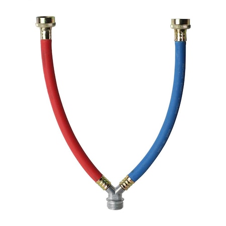 Thrifco Plumbing Rubber Washing Machine Hose, 1Ft, Y Mixer Hose with 3/ ...