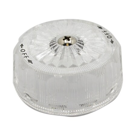 Thrifco Plumbing Mixet Volume Control Knob Handle, Clear Acrylic, Round ...