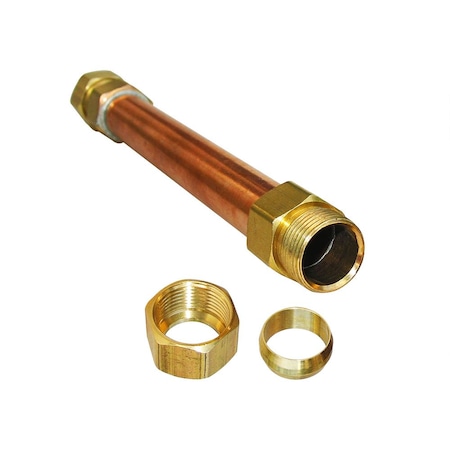 Thrifco Plumbing 1/2 Inch X 6 Inch Copper Compression Repair Coupling ...