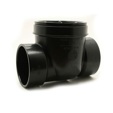 Thrifco Plumbing 4 Inch ABS Backwater Valve with DWV Hubs 6415309 | Zoro