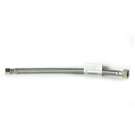 Thrifco Plumbing 3/8 Inch Comp. x 1/2 Inch FIP x 20 Inch Long Stainless ...