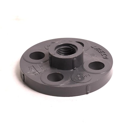 Thrifco Plumbing 1/2 Inch Threaded PVC Floor Flange SCH 80 8216410 | Zoro