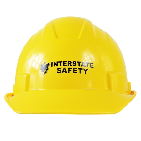 Interstate Safety Snap Lock 6Pt Ratchet Suspension Front Brim Hard Hat ...
