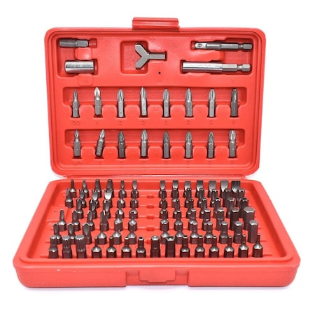 Superior Steel 100-Piece Screwdriver Security Bit Set BS100S | Zoro