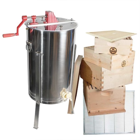 Good Land Bee Supply Beekeeping Complete Beehive Kit GL-E2-2B2SK-TK1 | Zoro