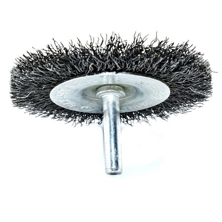Superior Steel 2" Wire Wheel 1/4" Shank - Fine Crimped Wire 4500 RPM ...