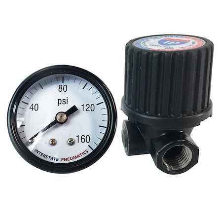 Interstate Pneumatics 1/4 Inch In-Line Compact - Economy Air Regulator ...
