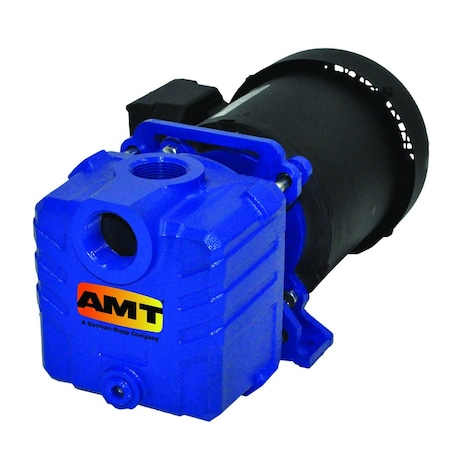 Amt Pump 1-in. Cast Iron Self-Priming Electric w/ 1/2 HP 1 PH TEFC 285E ...