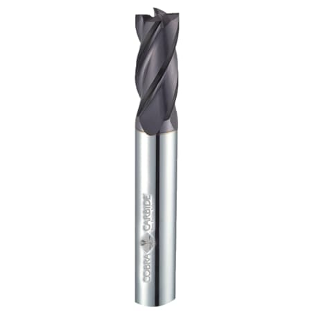 Cobra Carbide Endmill, Standard Uncoated, 1/4, End Mill Style: Square ...