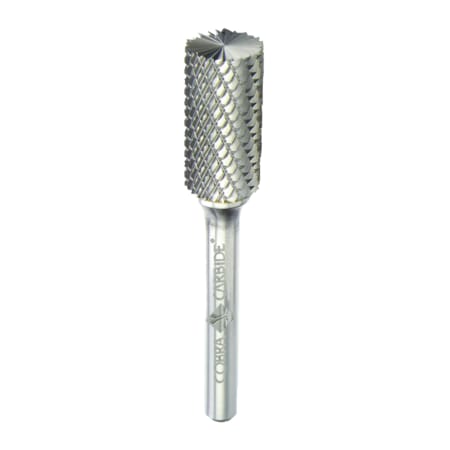 Cobra Carbide Carbide Burr, Single Cut Shape B, SB-43ECO, 1/8 10227 | Zoro
