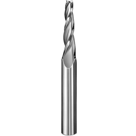 Cobra Carbide Endmill, Taper Endmill Ball Uncoated, 3/16, Length of Cut ...