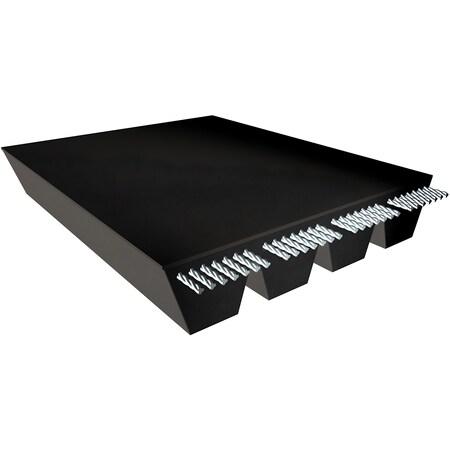 Megadyne Deep Wedge;Banded;Cogged, 80 in Outside Length, 0.38 in Top ...