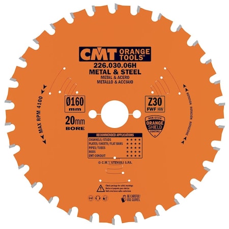 Cmt Orange Tools 22603006 Industrial Dry Cut Steel Saw Blade 612Inch x ...