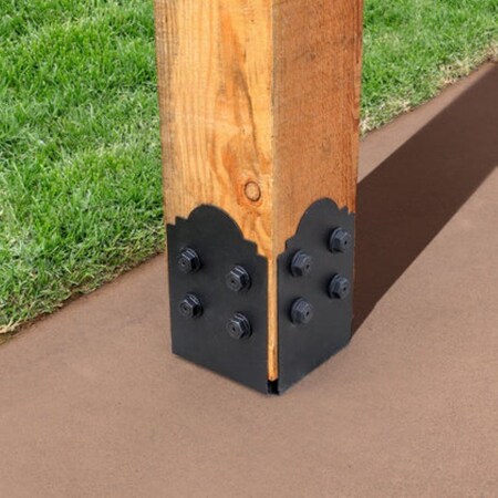 Simpson Strong-Tie Simpson Strong Tie Black Post Base Side Plate for ...