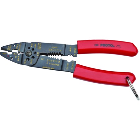 Proto Tether-Ready J299-Tt 8-1/2-Inch Wire Stripper/Crimper Pliers J299 ...