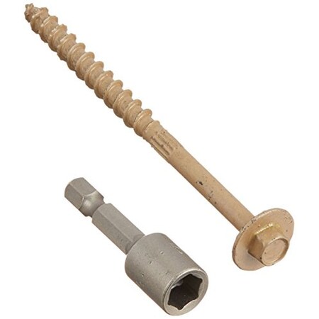 Simpson Strong-Tie Simpson Strong Tie Ht-44B 12Pc 4" Struc Hx Screw 4 ...