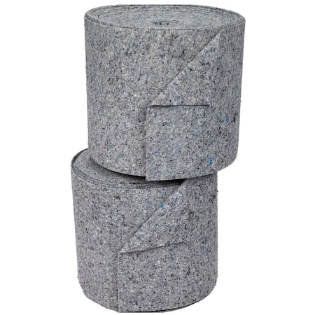 Absorbents Midwest Sorbent Roll, Universal, 18 ft x 150 ft, Gray ...