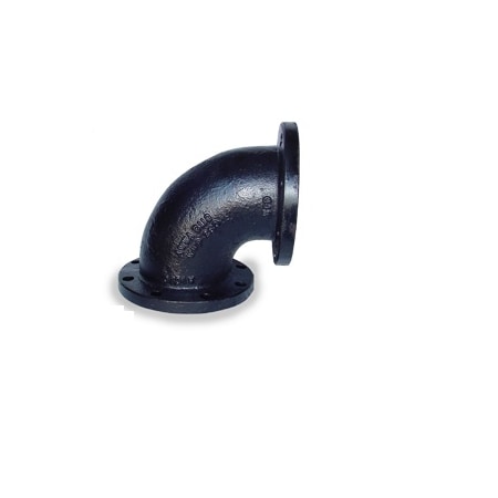 Smith-Cooper Flanged 90 Elbow, Ductile Iron, 150lb, 6" 4319000750 | Zoro