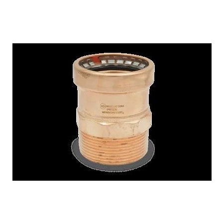 Smith-Cooper Copper Flange Adapter, 1-1/4 in. Pipe, 3-1/2 in. Diameter ...