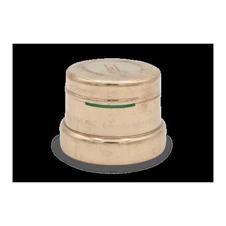 Smith-Cooper Copper End Cap, 4 in. Press, EPDM 4343005116 | Zoro
