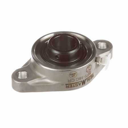 Sealmaster Mounted Stainless Steel Two Bolt Flange Ball Bearing, SFT ...