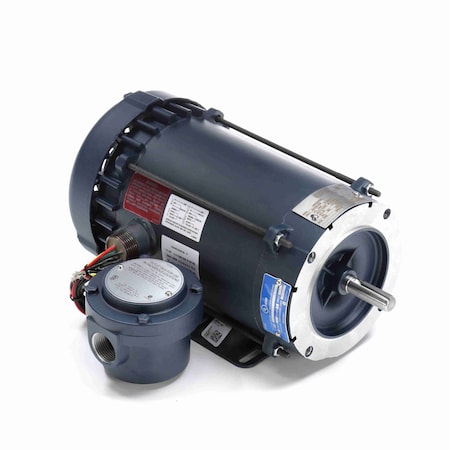 Leeson 1 Hp Washdown Motor, 3 Phase, 3600 Rpm, 230/460 V, 56Hc Frame ...