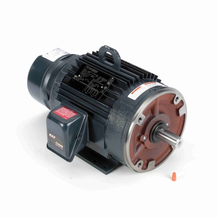 Marathon Motors 3 Hp Brake Motor, 3 Phase, 1800 Rpm, 230/460 V, 182Tc ...