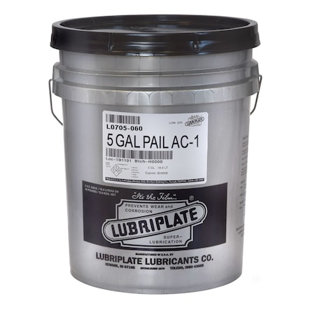 Lubriplate Air Comp. Oil Ac-1, 5 Gal Pail, Iso-46 Air Compressor Oil ...