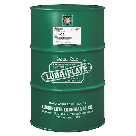 Lubriplate Drum, Hydraulic Oil, 68 ISO Viscosity, 20 SAE L0950-062 | Zoro