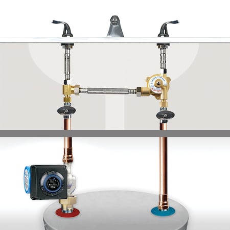 Aquamotion Hot Water Recirculation Kit For Tanks W/ Single Pipe System ...