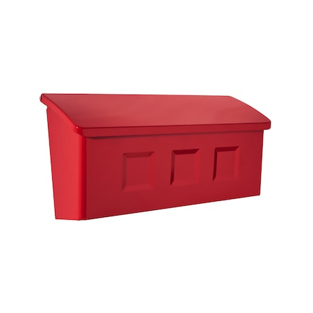 Architectural Mailboxes Wayland Wall Mount Red 2689R | Zoro