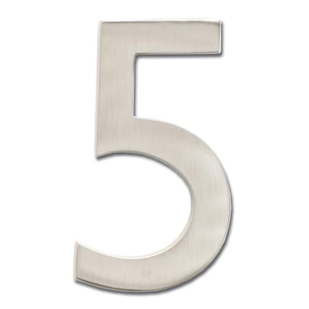Architectural Mailboxes Brass 5 inch Floating House Number Satin Nickel ...