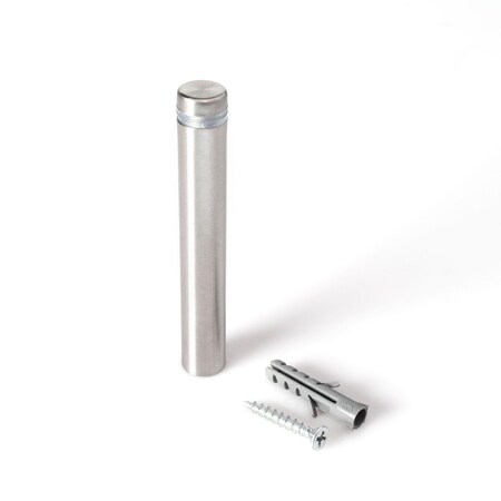 Outwater Round Standoffs, 3 in Bd L, Stainless Steel Brushed, 1/2 in OD ...