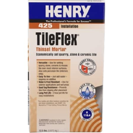 Henry Henry 425 TileFlex Thinset Mortar - White MORTAR WHITE 40LB 425 ...