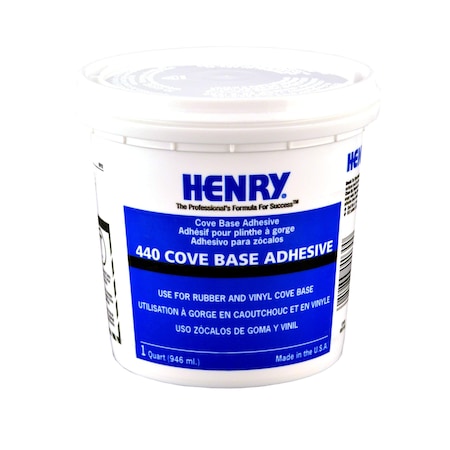 Henry Henry 440 Cove Base Adhesive 1QT 440 1QT | Zoro