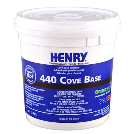 Henry Henry 440 Cove Base Adhesive 1GAL 440 1GAL | Zoro