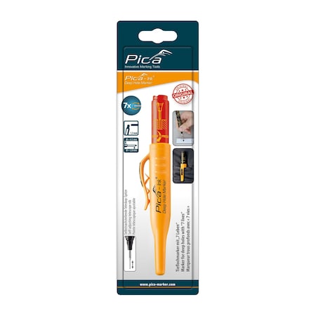 Pica -Ink Deep Hole Marker, Red 150/40/SB | Zoro