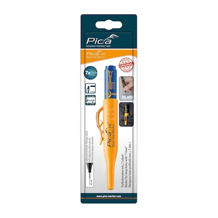 Pica -Ink Deep Hole Marker, Blue 150/41/SB | Zoro