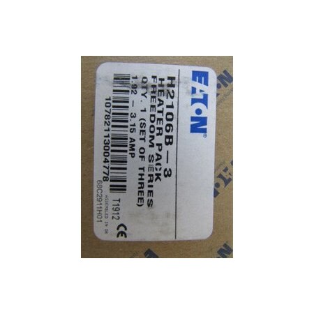 Eaton FREEDOM/DEFINITE PURPOSE HEATER PACK, FAST TRIP, CLASS 10 , NEMA ...