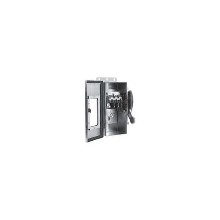 Eaton Safety Switch, Nonfusible, 3P, Single Phase, NEMA 12, Steel ...