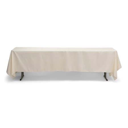Atlas Commercial Products 60" x 126" Polyester Tablecloth, Ivory PY ...
