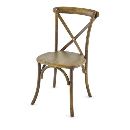 Atlas Commercial Products Vineyard Estate Cross Back Chair, Dark ...