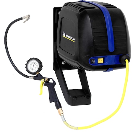 Michelin Wall-Mounted Air Compressor with Hose Reel, 1.5 hp MBL-GO | Zoro