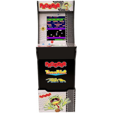 Arcade1Up Frogger At- Home Arcade Game with Light Marquee and Licensed ...