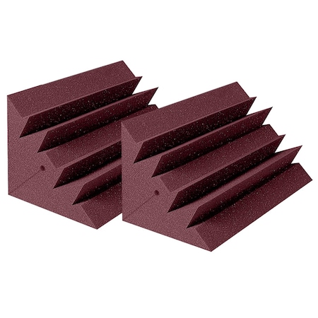 Auralex Acoustics LENRD Bass Trap Burgundy, 8PK LENRD Bass Trap ...