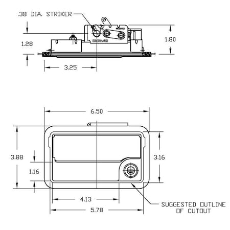 Eberhard Manufacturing Co Pdl W/4904 Blt, 2 Bkts EMC 9700-U J208 SI | Zoro