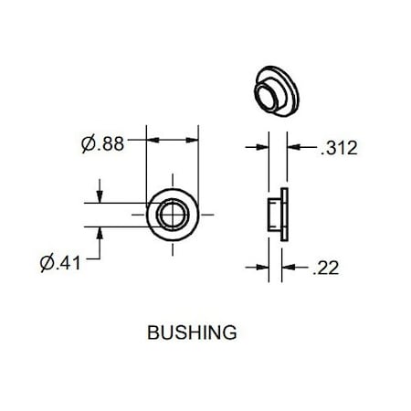 Eberhard Manufacturing Co Bushing (Previously 1969-13X) EMC 1969-39 ZN ...