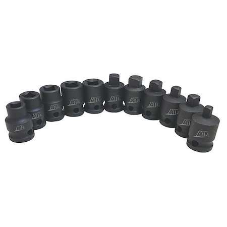 Atd Tools ATD 11-Piece 3/8-inch Dr. 4 Point SAE Pipe Plug Impact Socket ...