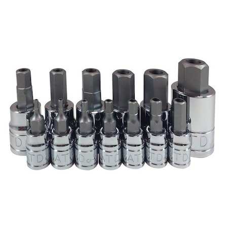 Atd Tools ATD 13-Piece Tamper-Resistant Metric Hex Bit Socket Set 13795 ...