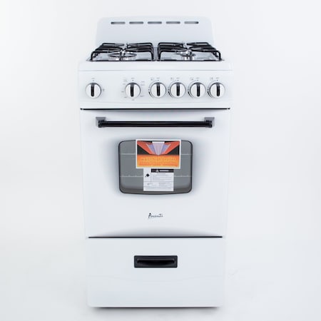 Avanti Avanti 20" Gas Range, White GR2011CW | Zoro
